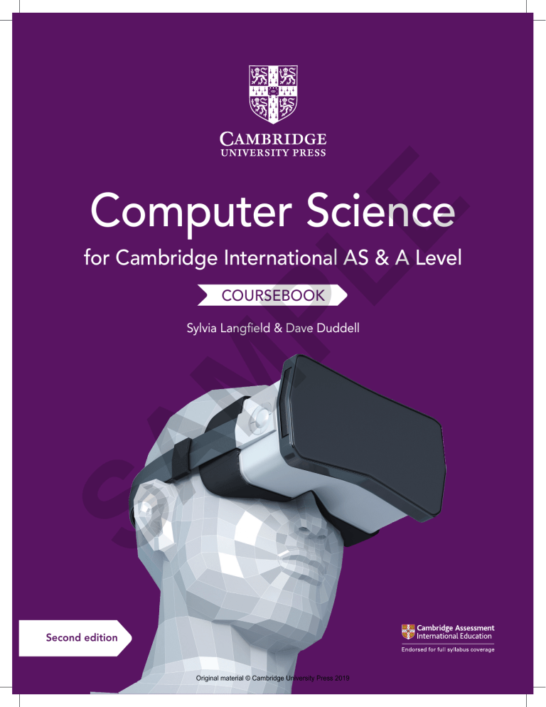 Cambridge AS & A Level Computer Science Coursebook