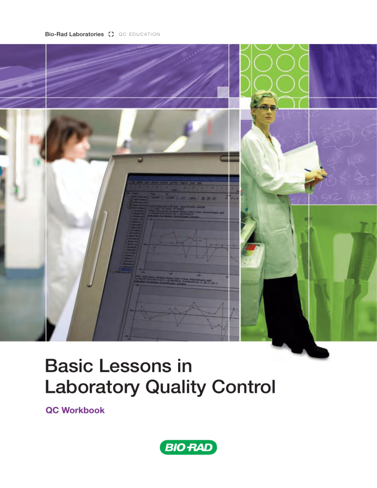 Basic Lessons in Laboratory Quality Control Workbook