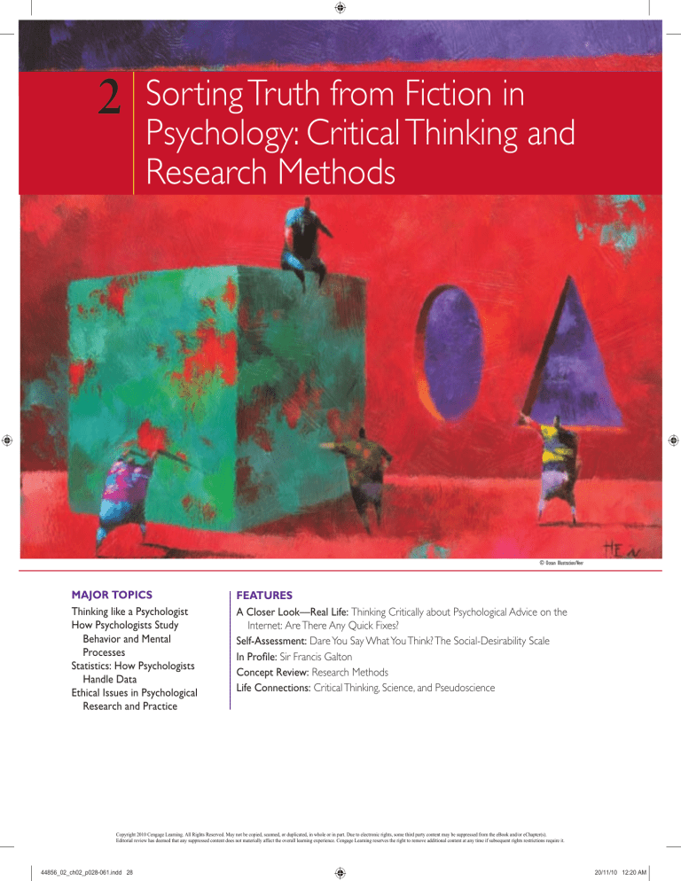 Psychology Research Methods & Critical Thinking