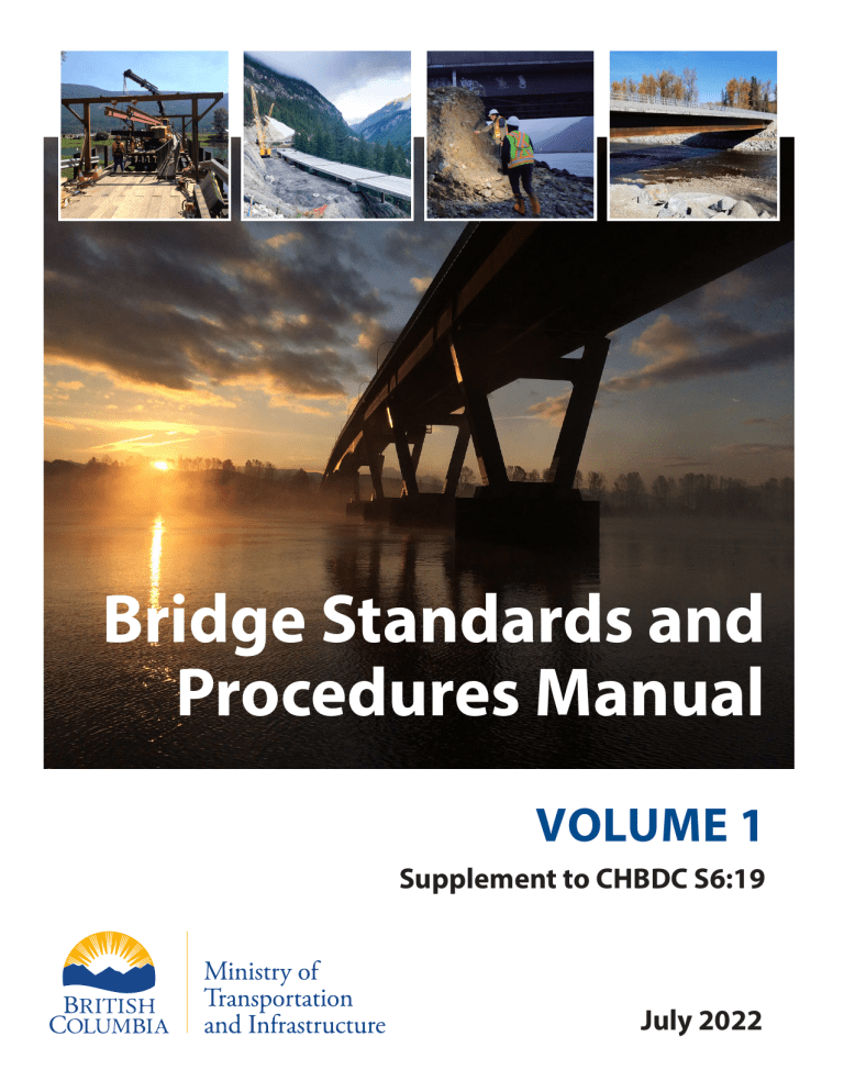 Bc Bridge Design Supplement To Chbdc S6 19