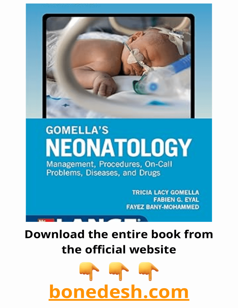 Gomella’s Neonatology 8th Edition