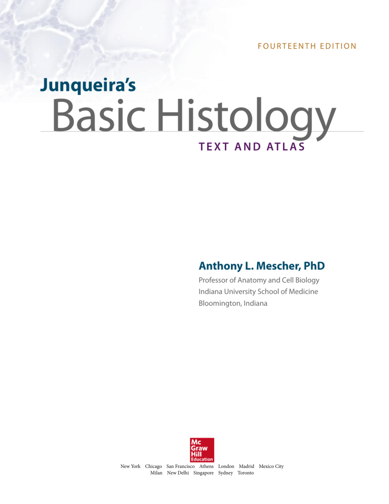 Junqueira's Basic Histology 14th Edition