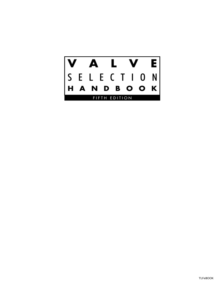 Valve Selection Handbook 5th Ed.