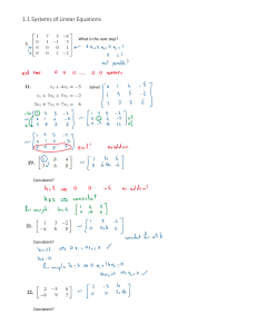 MTH 220 Linear Algebra Worksheet