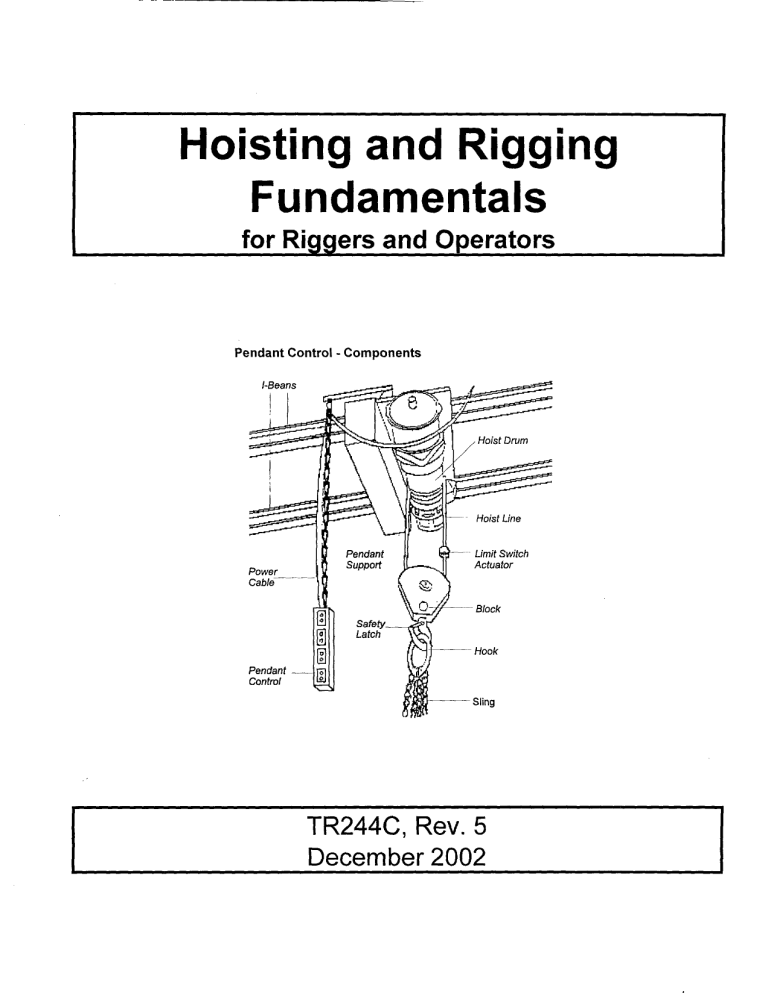 Hoisting and Rigging Fundamentals for Riggers and Operators