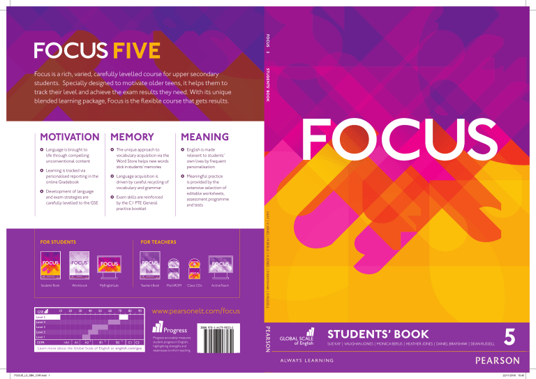 Focus Level 5 C1 English Coursebook