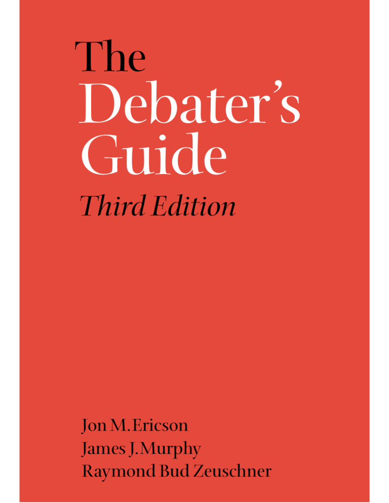 The Debater's Guide: Learn to Debate