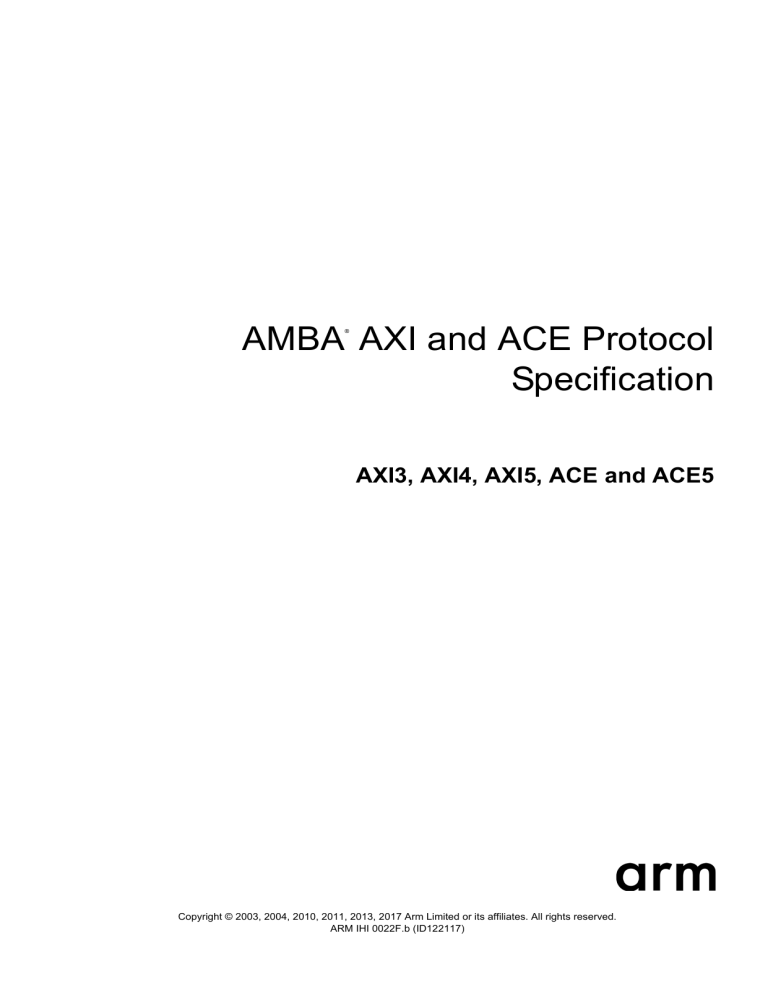 AMBA AXI ACE Protocol Specification