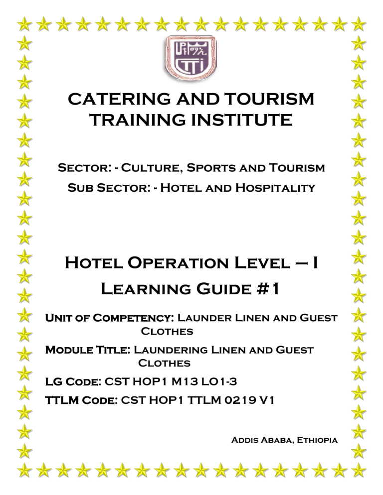 Hotel Laundry Training Guide