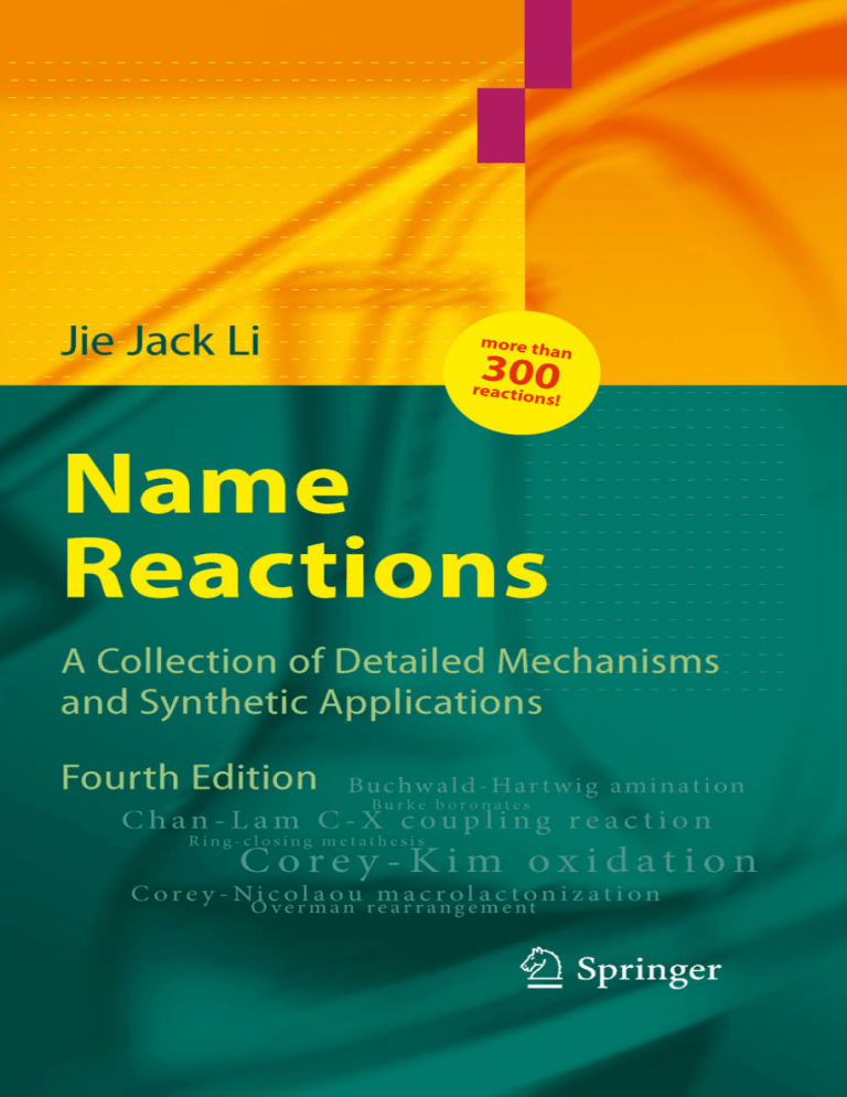 Name Reactions in Organic Chemistry