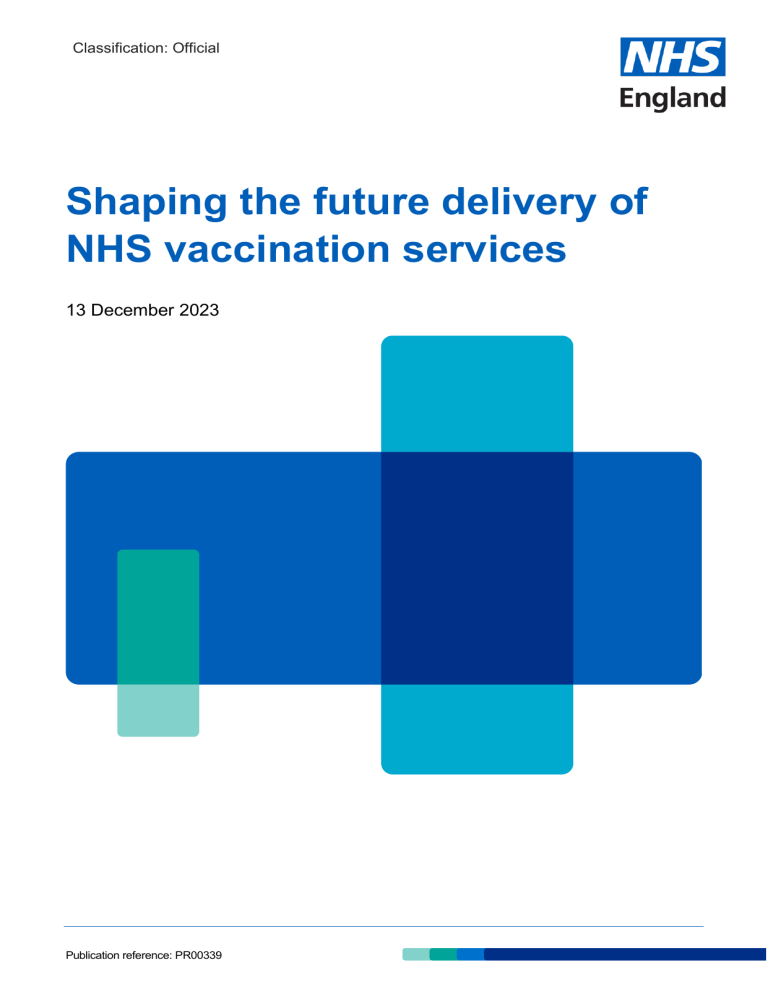 NHS Vaccination Services Strategy 2023
