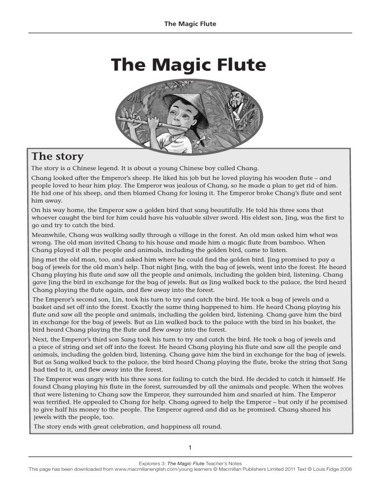 The Magic Flute Teacher's Notes