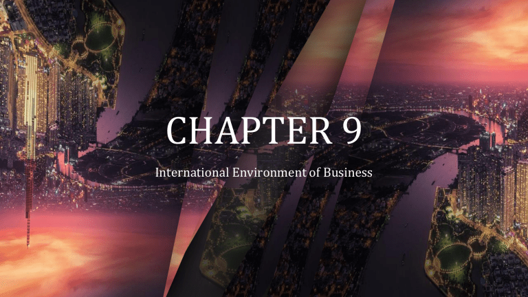 International Business Presentation Chapter 9