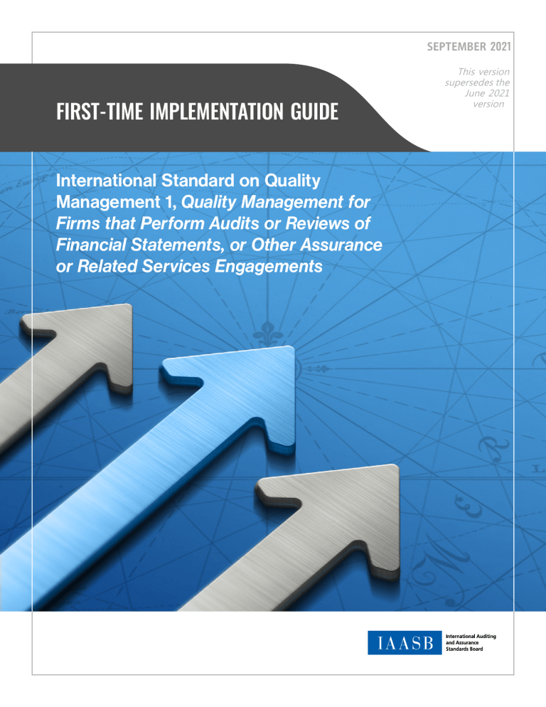 ISQM 1 First-Time Implementation Guide