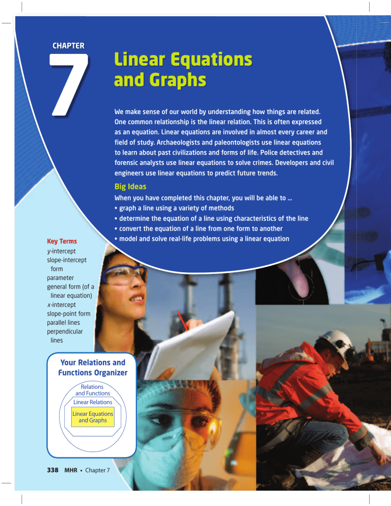 Math 10: Linear Equations and Graphs