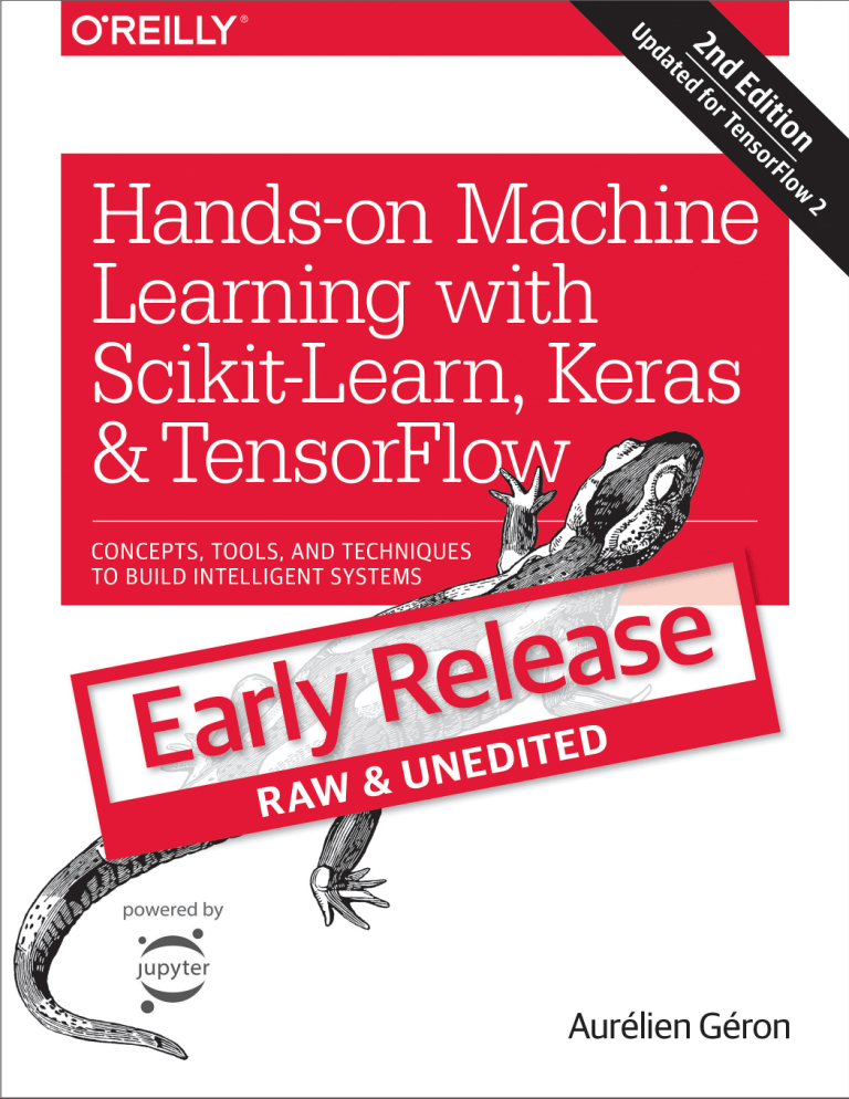 Hands-on Machine Learning Book by Aurélien Géron