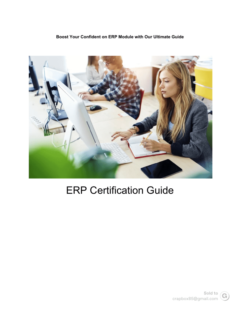 Ultimate SAP ERP Certification Guide