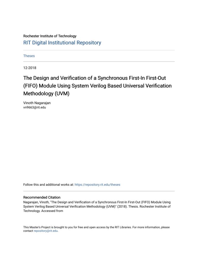 Synchronous FIFO Design & Verification with UVM