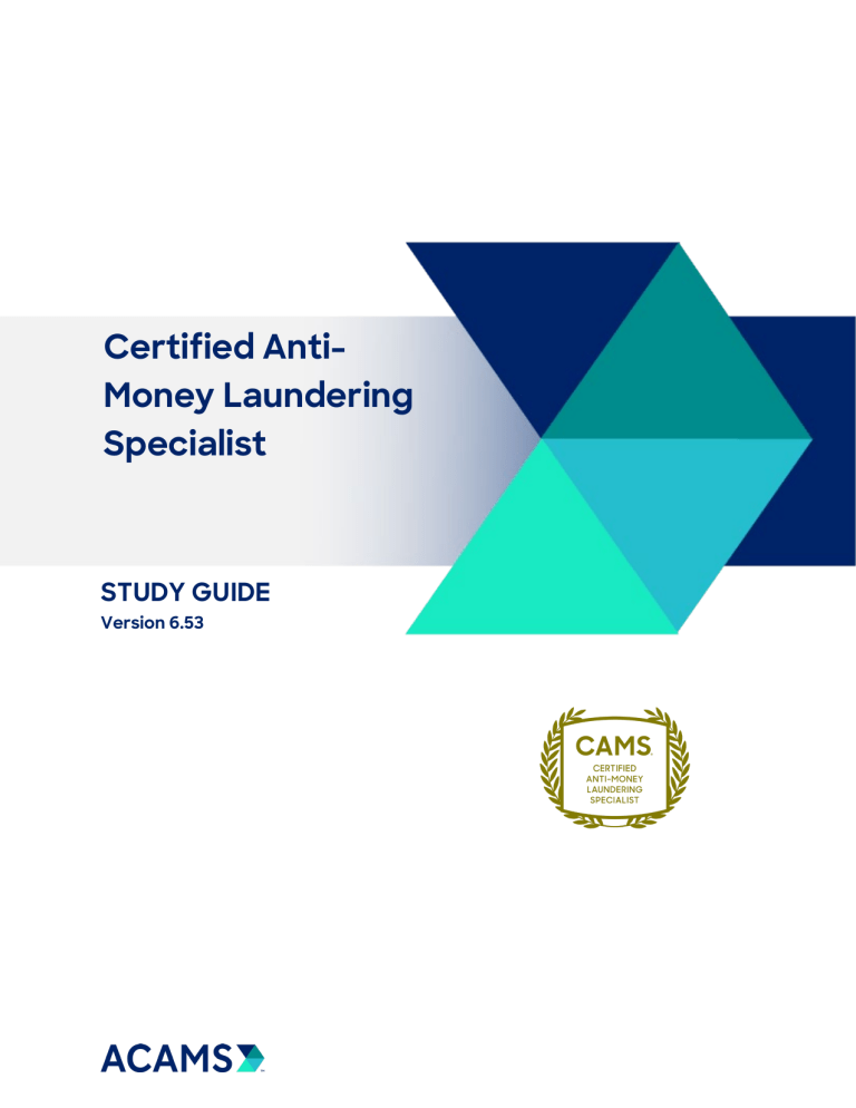 CAMS Study Guide: Anti-Money Laundering Certification