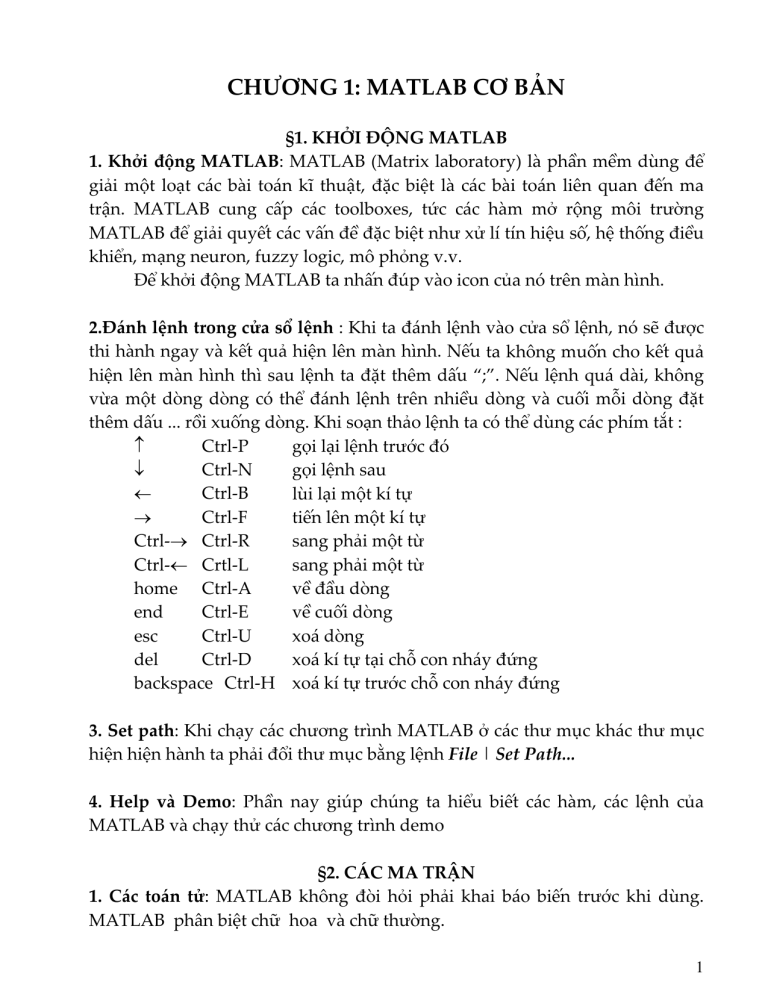 MATLAB Basics Textbook