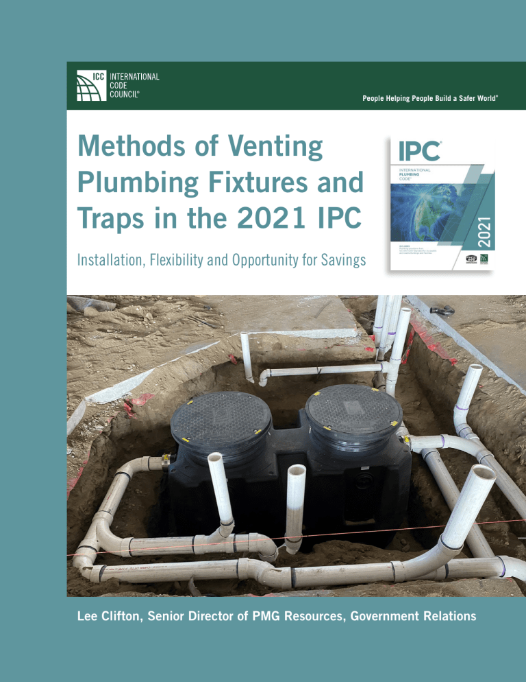 2021 IPC Plumbing Venting Methods Guide