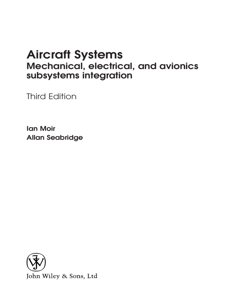 Aircraft Systems Integration Textbook