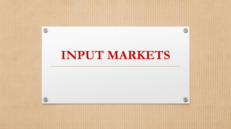 Economics: Factor Markets & Interest Guide