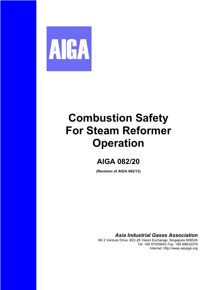 AIGA 082/20: Steam Reformer Combustion Safety