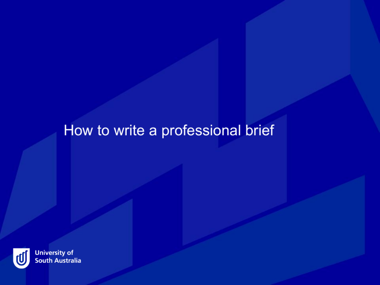 How to Write a Professional Briefing Paper