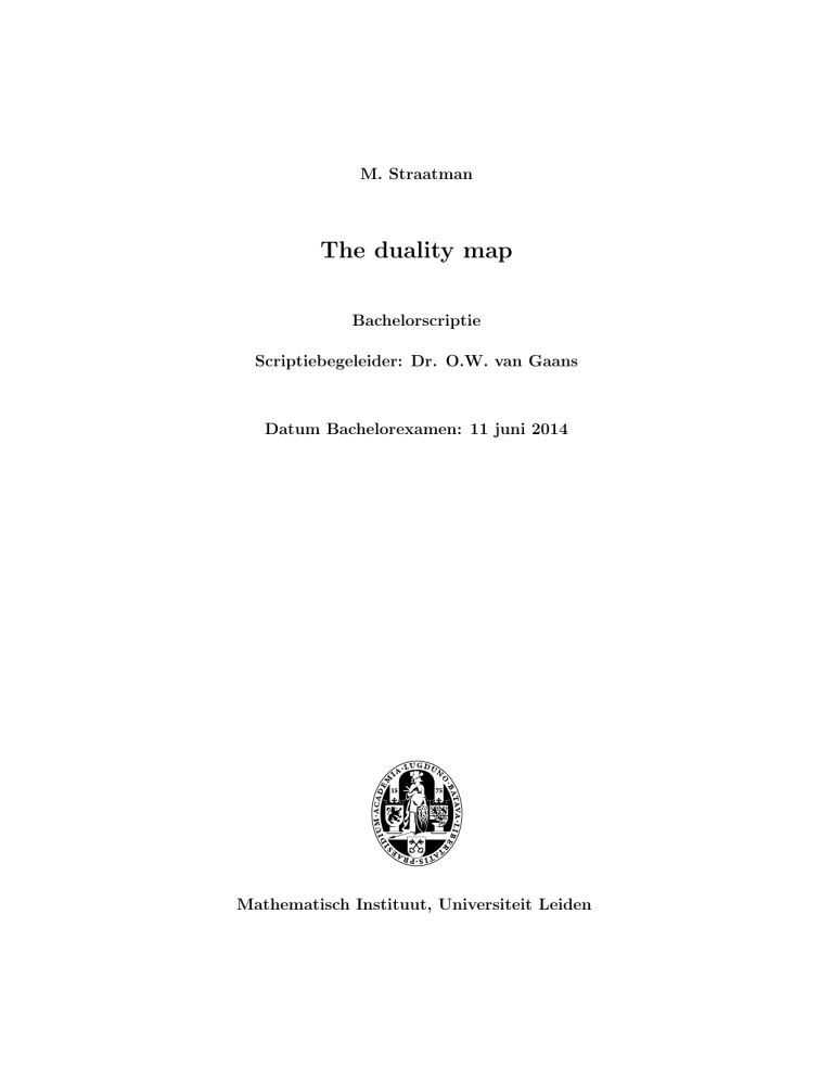 Calvert's Theorem Duality Map Analysis