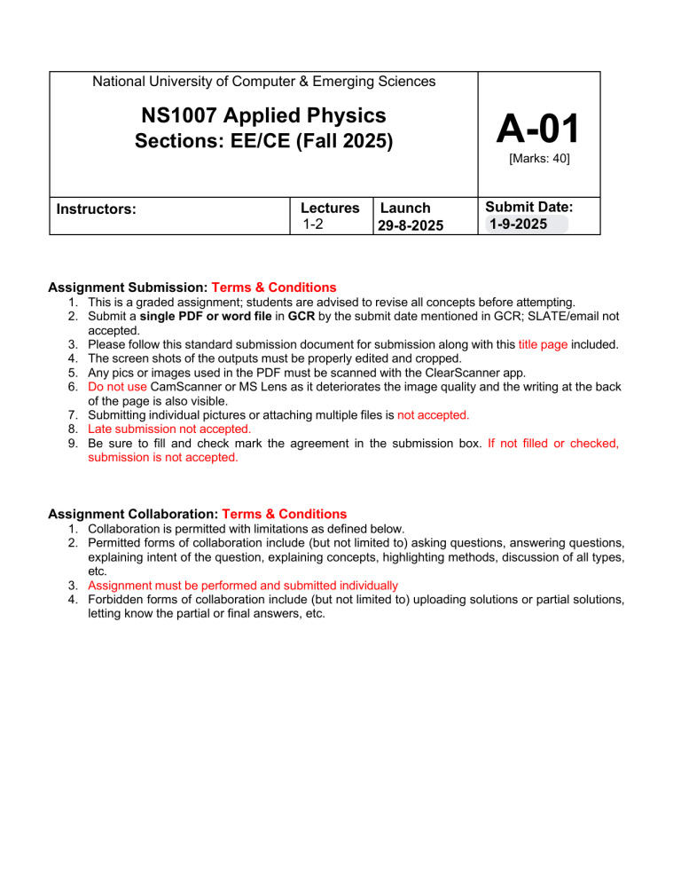 Applied Physics Motion Diagrams Assignment