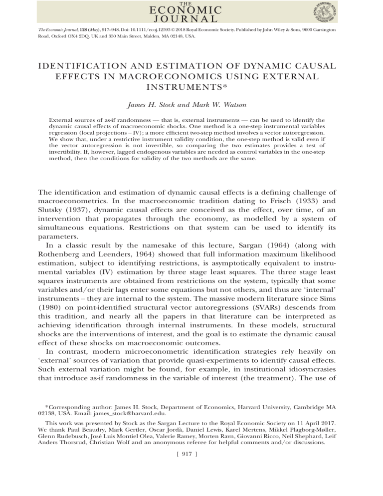 External Instruments in Macroeconometrics