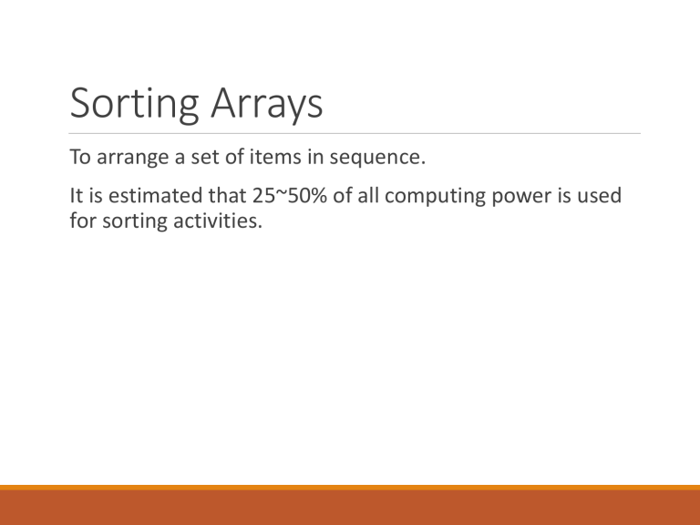 Sorting Algorithms Explained