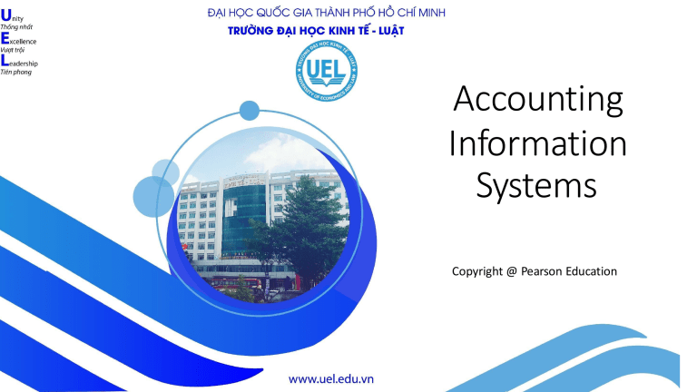 Accounting Information Systems Overview Chapter