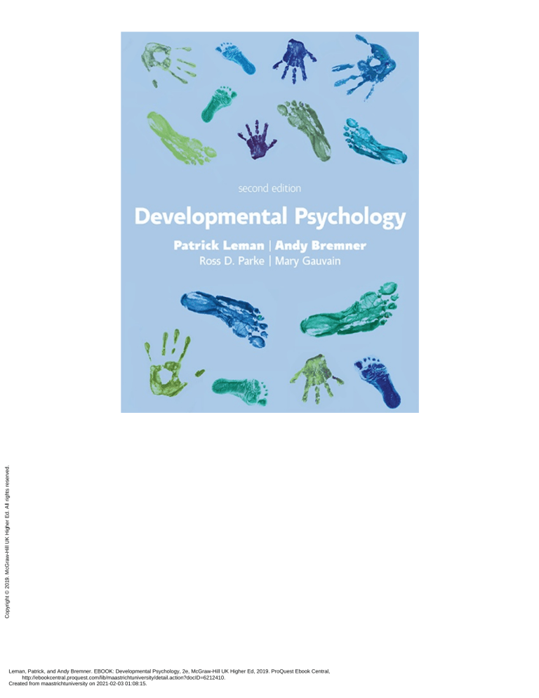 Developmental Psychology: Themes, Theories, and Research