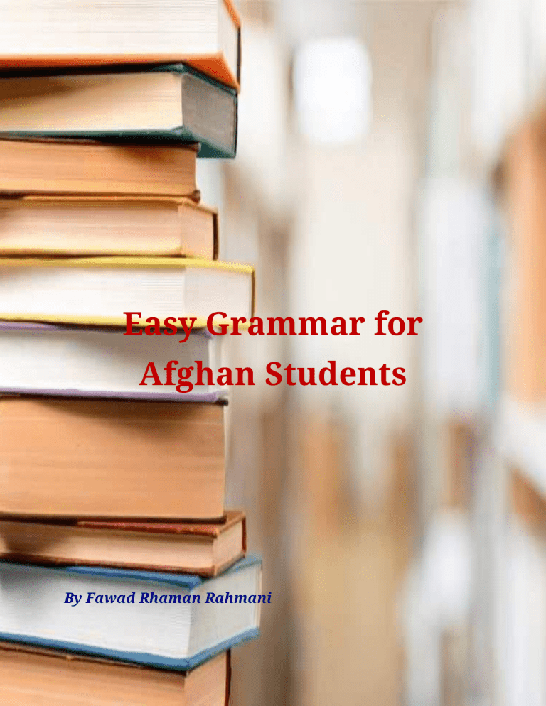 Easy Grammar for Afghan Students