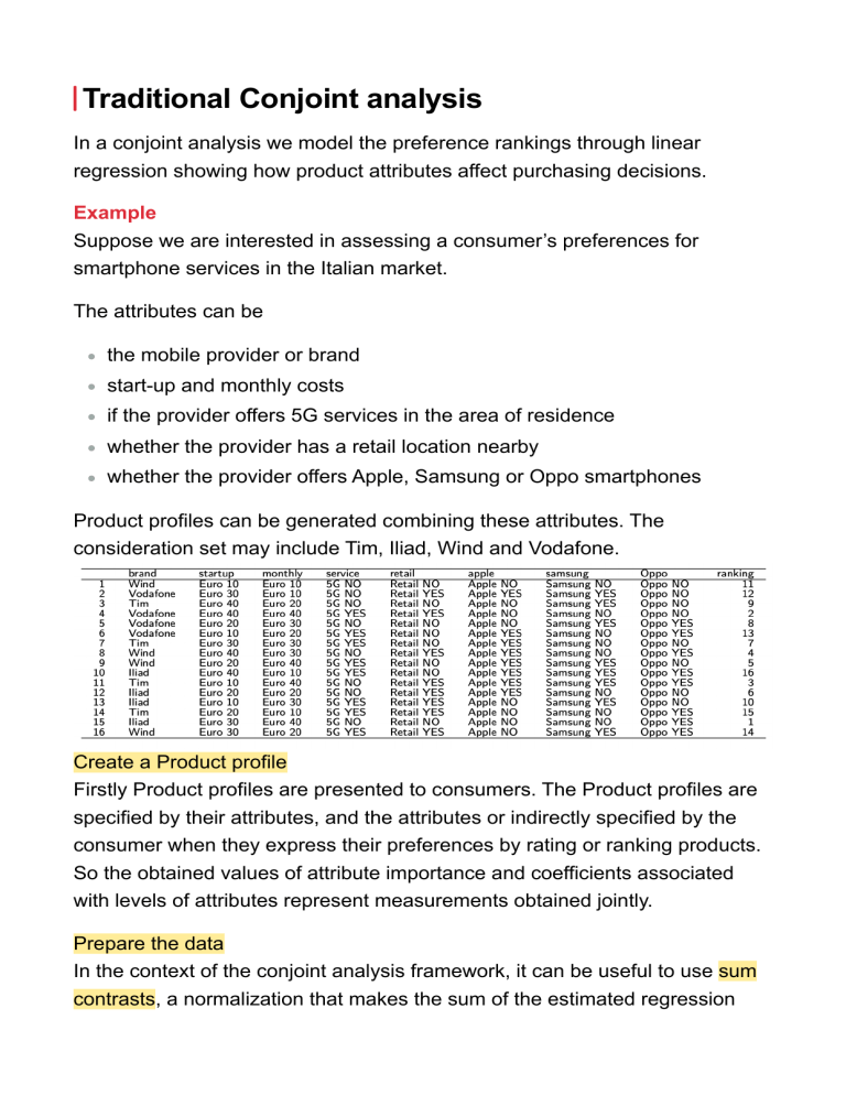 Conjoint Analysis & MLM Guide
