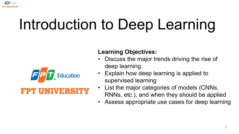 Intro to Deep Learning Presentation