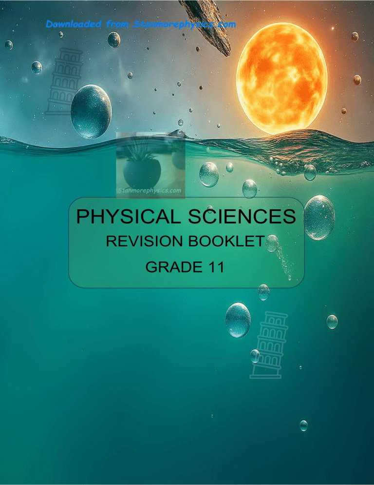 Grade 11 Physical Sciences Textbook PDF