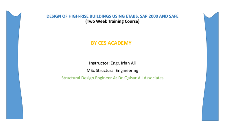 High-Rise Building Design Course with ETABS