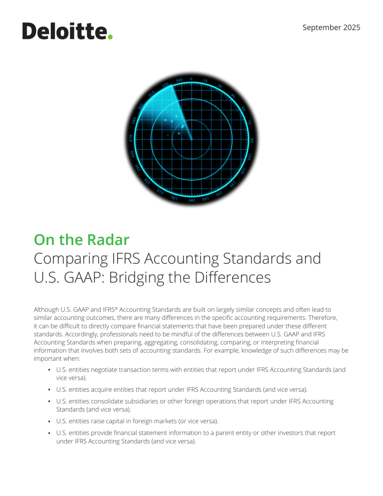 IFRS vs. US GAAP: Key Accounting Differences