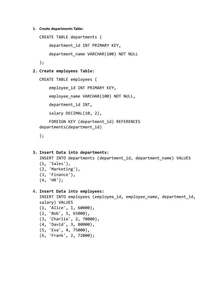 SQL Practice: JOIN, GROUP BY & Aggregate Functions
