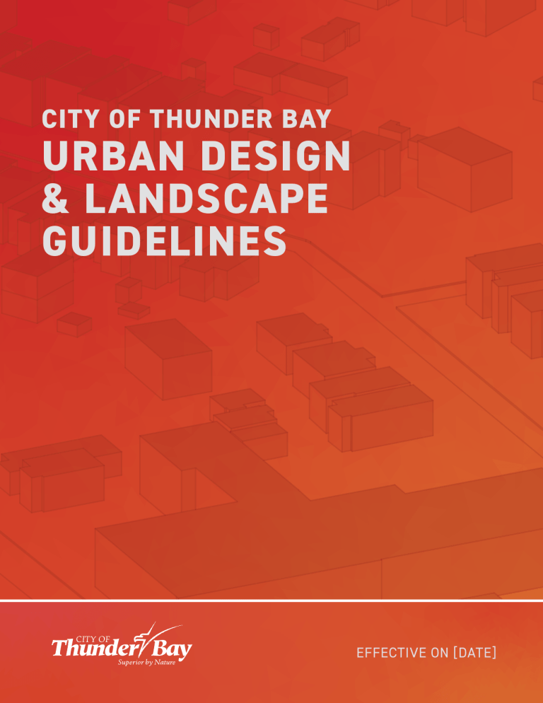 Thunder Bay Urban Design Guidelines
