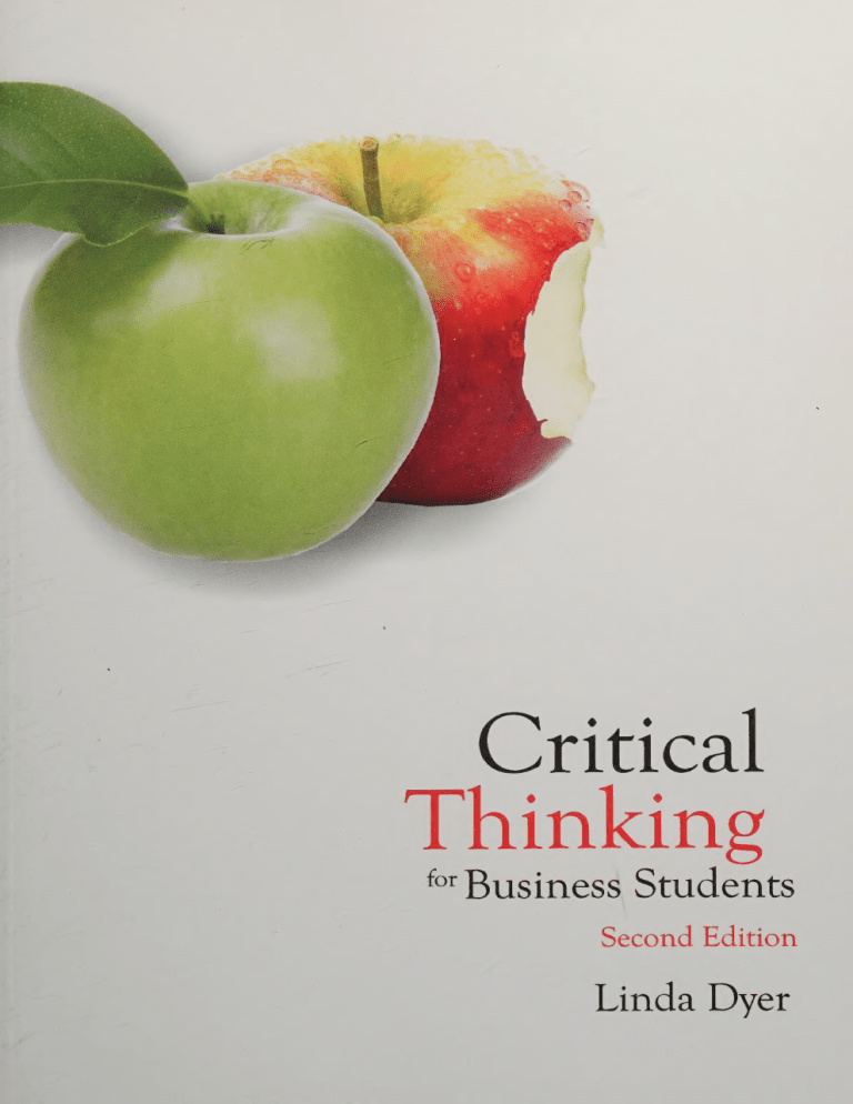 Critical Thinking for Business Students Textbook