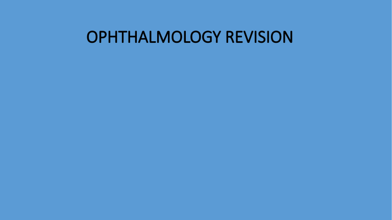 Comprehensive Ophthalmology Study Guide