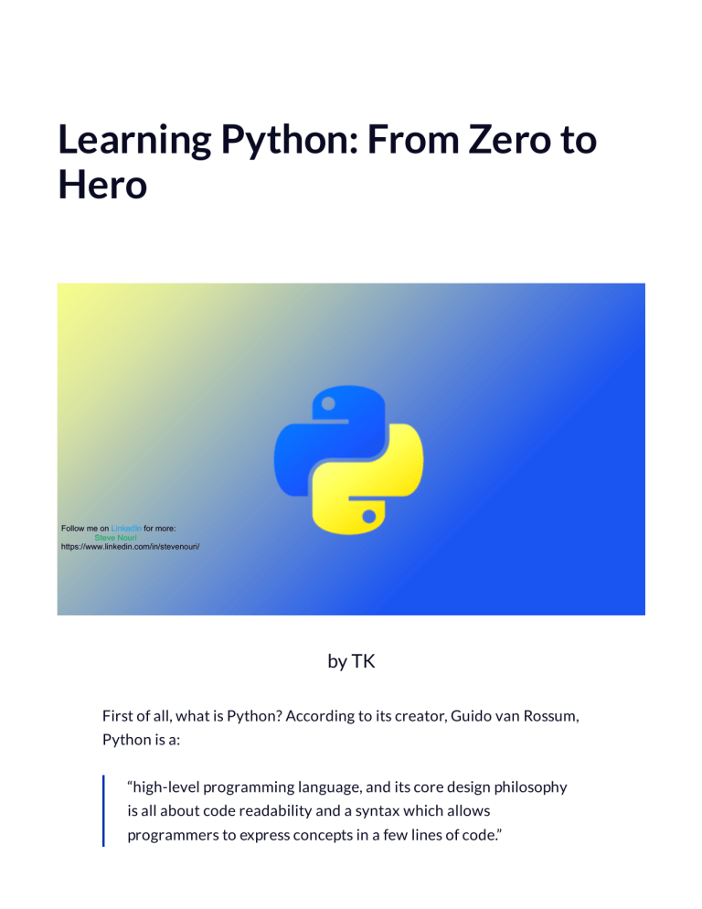 Python Programming for Beginners Tutorial