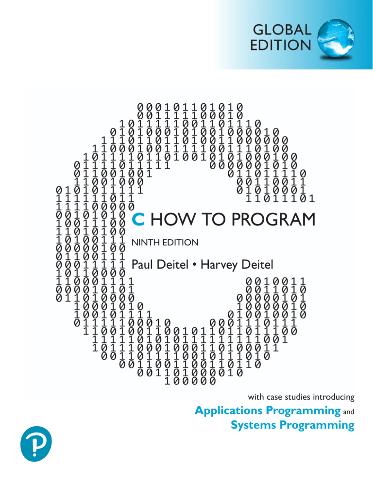 C How to Program: Learn C Programming - Deitel Textbook
