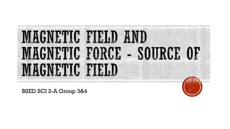 Introduction to Magnetism and the Lorentz Force