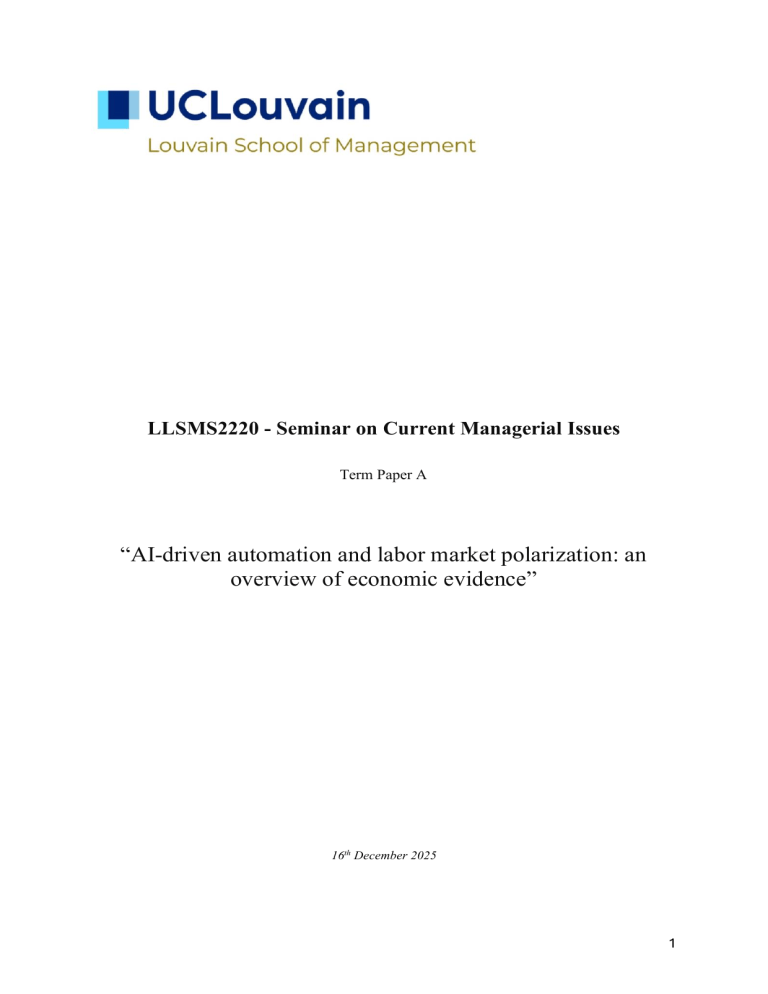 AI Automation & Labor Market Polarization