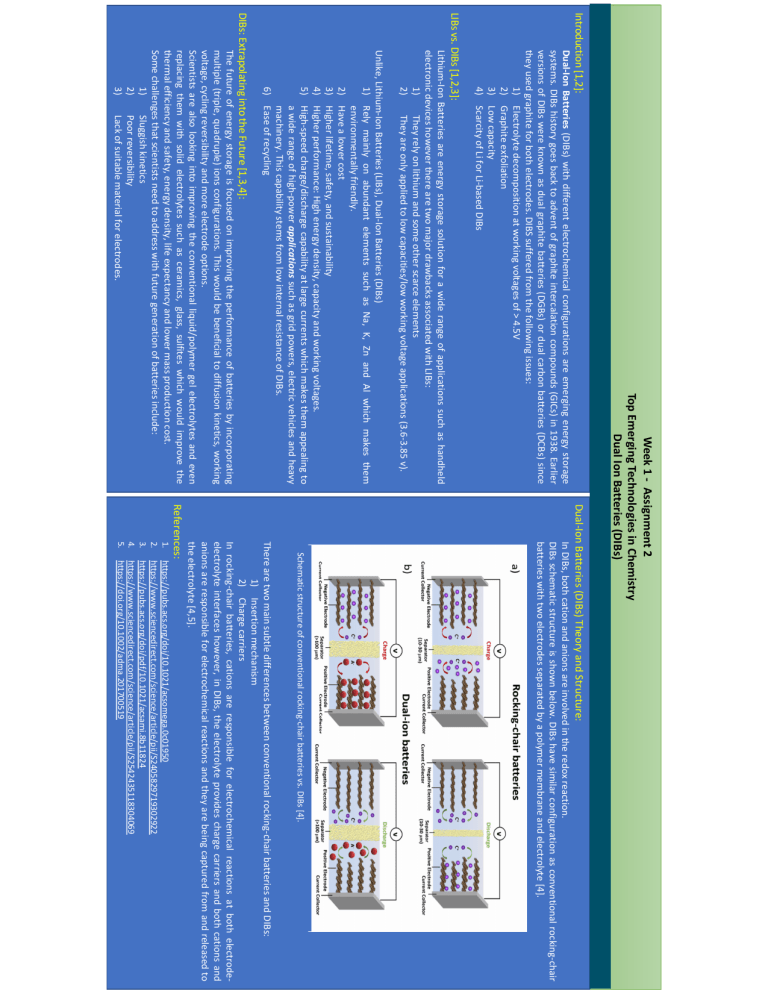 Dual-Ion Batteries: Emerging Energy Storage Technology